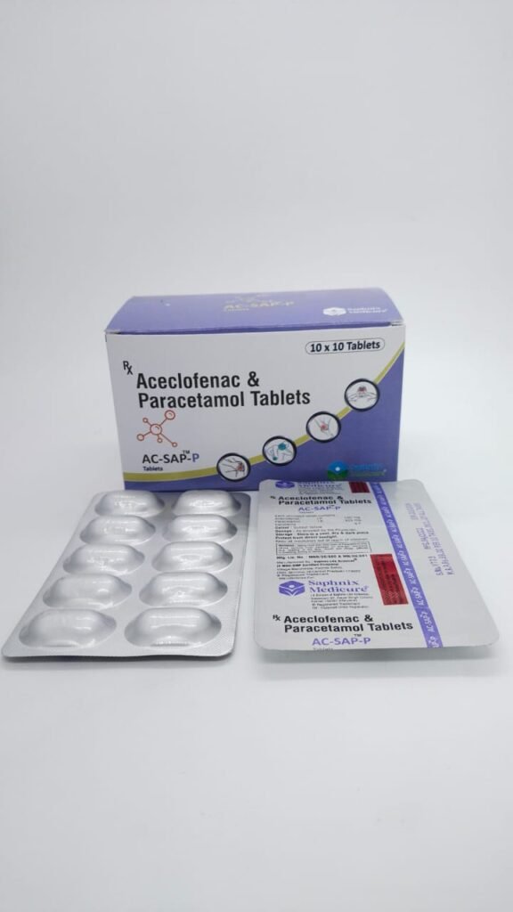 Aceclofenac & Paracetamol Tablets | AC-SAP P